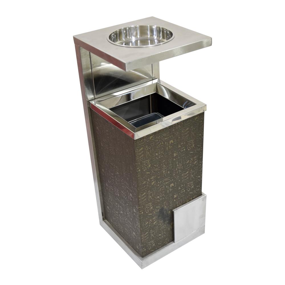 AKC outdoor Stainless Steel Trash Bin with Ash Tray